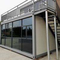 China Double Layer Modular Prefabricated Container House 20ft 40ft PVC Floor Office for sale