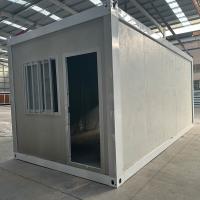 China Folding Container House 5800x2500mm Galvanized Steel Prefab Home with 50mm Rock Wool Insulation for sale