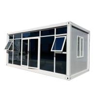 China Galvanized Steel Flat Pack Container House 20FT 40FT Detachable Modular Home for Hotel Resort Living for sale