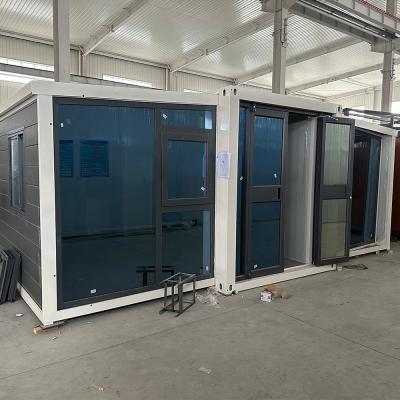 China Expandable Modular Container House 20FT 40FT Double Wing Flat Pack Mobile Home for sale