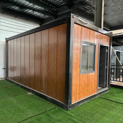 China Breathable Container House 50mm EPS Wall Panels Steel Security Door Prefabricated Home for sale