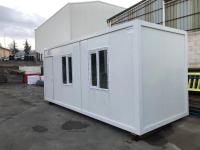China Breathable Container House 50mm EPS Wall Panels Steel Security Door Prefabricated Home for sale