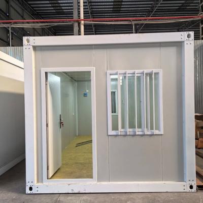 China Prefabricated Container House 5950x3000x2800mm with 50mm EPS Rockwool Wall Panel Detachable Camp Cabin for sale