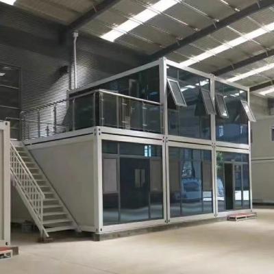 China 20ft Flat Pack Container House Two Story Prefabricated Modular Home 3m Width Custom Design for sale