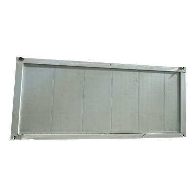 China Folding Container House 3mm Galvanized Steel Rock Wool Sandwich Panel Grade 12 Wind Resistance for sale