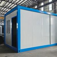 China 20 ft Prefab Container House with Kitchen and Security Door White or Customized Color Durable Design for sale