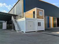 China Security Door Outdoor Modular Container House 20FT 40FT Customized Color Waterproof Roof for sale