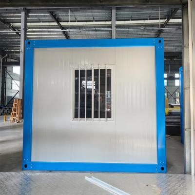 China Standard Thickness Movable Container House 20FT 40FT Prefab Home with Security Door for sale