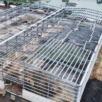 China Prefabricated Steel Structure Warehouse Building Fast Install Metal Shed Hangar Customized Size Q235 Q345 25 Year Lifespan for sale