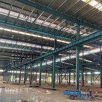 China Prefabricated Steel Structure Warehouse Building Fast Install Metal Shed Hangar Customized Size Q235 Q345 25 Year Lifespan for sale