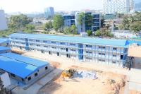 China Light Steel Frame Prefabricated House 50mm Sandwich Panel Modular Outdoor Home for sale