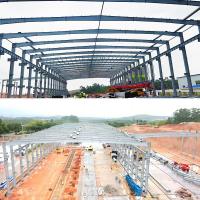 China Prefabricated Steel Structure Building for Warehouses and Stores 50 Year Lifespan Q345 Steel for sale