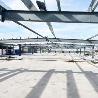 China Prefabricated Steel Structure Workshop Warehouse 50 Year Lifespan Q345 Steel for sale