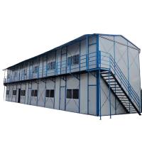 China Prefabricated Container Home 20-30 Year Lifespan Steel Sandwich Panel Dormitory for Construction Site for sale