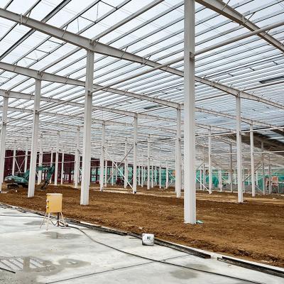 China Custom Prefabricated Steel Structure Building with 50-Year Lifespan, 120kg/Sqm Roof Load, and Grade 12 Wind Resistance for sale