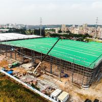 China Prefabricated Steel Structure Building 50-Year Lifespan with 120kg/Sqm Roof Load and 12-Grade Wind Resistance for sale
