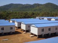 China Prefabricated House with Solar Power Steel Security Door A1 Fireproof 100km/h Wind Resistance for sale