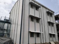 China Prefabricated Dome House Midcentury Design Steel Security Door 50mm Sandwich Panel for sale