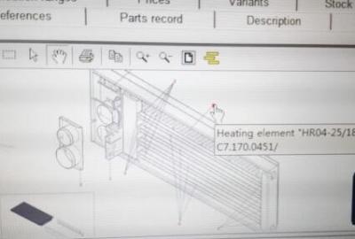 China Heating Element HR04-25/18-400V 2KW for SM102 CD102 SM74 Printing Machine for sale