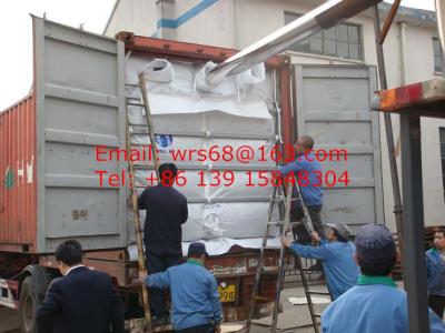 China Pneumatic loading PP Woven Container Liner Bag For poly resins like PP, PE, PVC, PET, PDA for sale