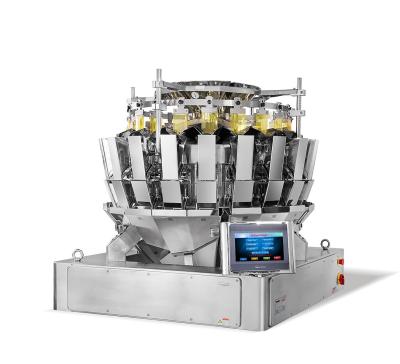 China 14 Head Multihead Weigher 5L Hopper Touch Screen Weighing Packing Machine for Snack Food for sale