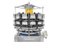 China Dimpled Bucket Multihead Food Weighing Machine 14 Head 0.1g Accuracy Industrial Weigher for sale