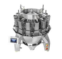 China Dimpled Bucket Multihead Food Weighing Machine 14 Head 0.1g Accuracy Industrial Weigher for sale