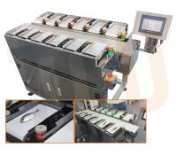 China 1000W Conveyor Belt Weigher 10 Screen Multihead Weighing System 2000g Capacity for sale
