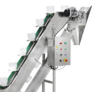 China Automatic Snack Food Packaging Machine 320-720 VFFS with Bowl-Type Elevator for sale
