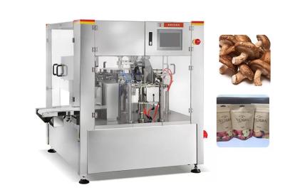 China Automatic Grain Biscuit Food Rotary Premade Doypack Bagging Pouch Bag Packing Packging Machine for sale