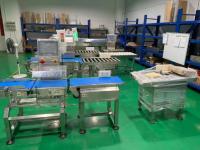 China Dynamic Check Weigher Machine 150 WPM Max Speed 0.1g Weighing Resolution Weight Checking for sale