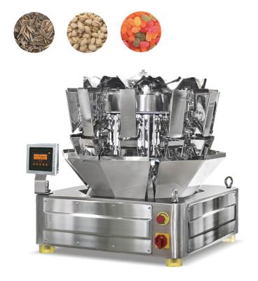 China Automatic 12 Head Multihead Weigher 5-200g for Snacks Food Packing Machine for sale