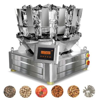China 10 Head Multihead Weighing Machine for Sticky Food 5-200g with Color Touch Screen for sale