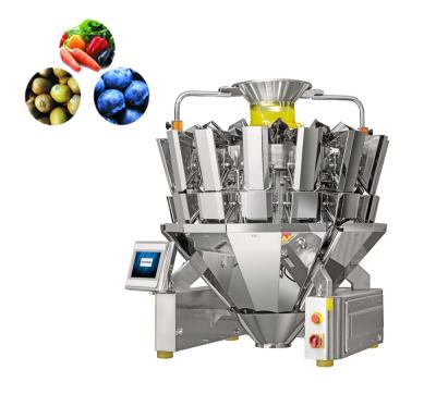 China Sticky Material Multihead Weigher Packaging Machine For Frozen Food for sale