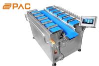 China 1000W Conveyor Belt Weigher 10 Screen Multihead Weighing System 2000g Capacity for sale