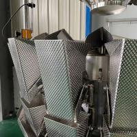 China 10 Head Multihead Weigher 1.6L 2.5L Hopper Dimple Weighing Scale for Seafood Frozen Foods Packing Machine for sale
