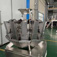 China 10 Head Multihead Weigher 1.6L 2.5L Hopper Dimple Weighing Scale for Seafood Frozen Foods Packing Machine for sale