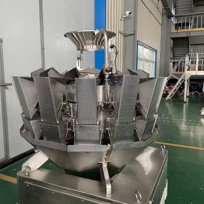 China 10 Heads Multihead Dimple Weigher 1.6L 2.5L Color Touch Screen for Frozen Foods for sale
