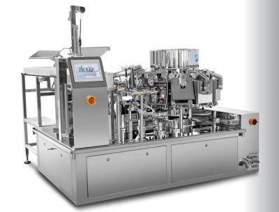 China Premade Bag Doypack Pouch Filling Sealing Machine Automatic Rotary With Multihead Weigher for sale