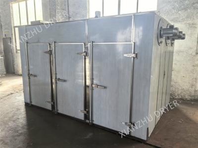 China Dual Heating Hot Air Circulating Oven 200kg Batch 96 Trays Four Drying Carts for sale