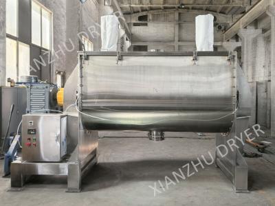 China Bottom Discharge Horizontal Industrial Ribbon Mixer Powder Granule Convective Blender for sale