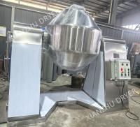 China Dye Powder Double Cone Rotary Vacuum Dryer Machine For Chemical Powder Drying for sale
