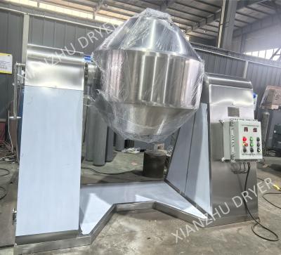 China Dye Powder Double Cone Rotary Vacuum Dryer Machine For Chemical Powder Drying for sale