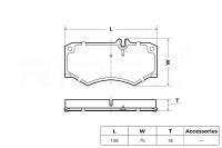 China Suitable for MERCEDES-BENZ  402B0207 Brake pad set for sale