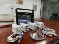 China 8 language Portable Patient Monitor 15 inch TFT LCD Screen ICU Cardiac Monitor for sale
