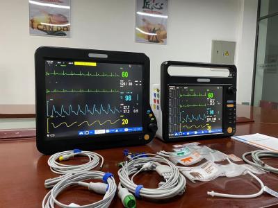 China Multiparameter Heart Rate Monitor Veterinary Use Multilanguage With ECG SPO2 2Temp for sale