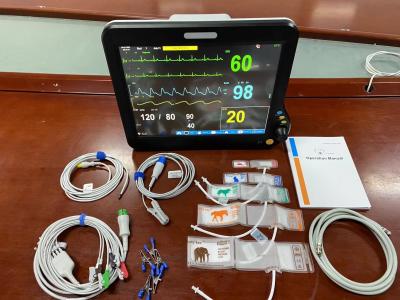 China Surgical Heart Rate Monitor Veterinary Use 15 Inch With ECG NIBP SPO2 for sale