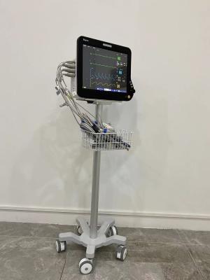 China Aviation Aluminum Matieral Portable Medical Monitor Trolley With 3 Inch Silent Wheels for sale