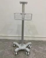 China Neonate 3 Inch Silent Wheels Medical Monitor Trolley Aviation Aluminum Matieral for sale