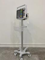 China Aviation Aluminum Matieral Portable Medical Monitor Trolley With 3 Inch Silent Wheels for sale